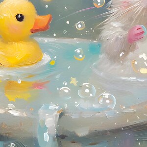 Rubber Duckie Bath Time Mouse, Pastel Aesthetic Series, Whimsical ...