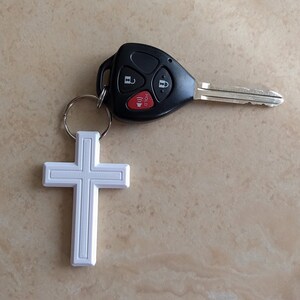 Cross Keychain - 3D Printed - Etsy