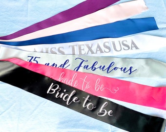 Pink Bridal Sash | Etsy