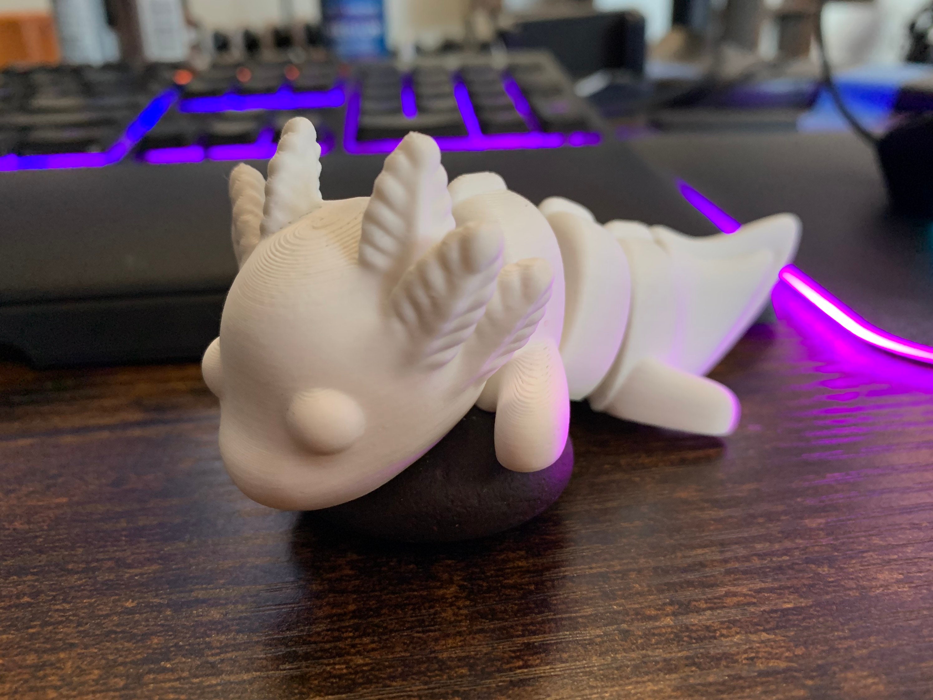 3D Printed ARTICULATED Baby AXOLOTL - Etsy