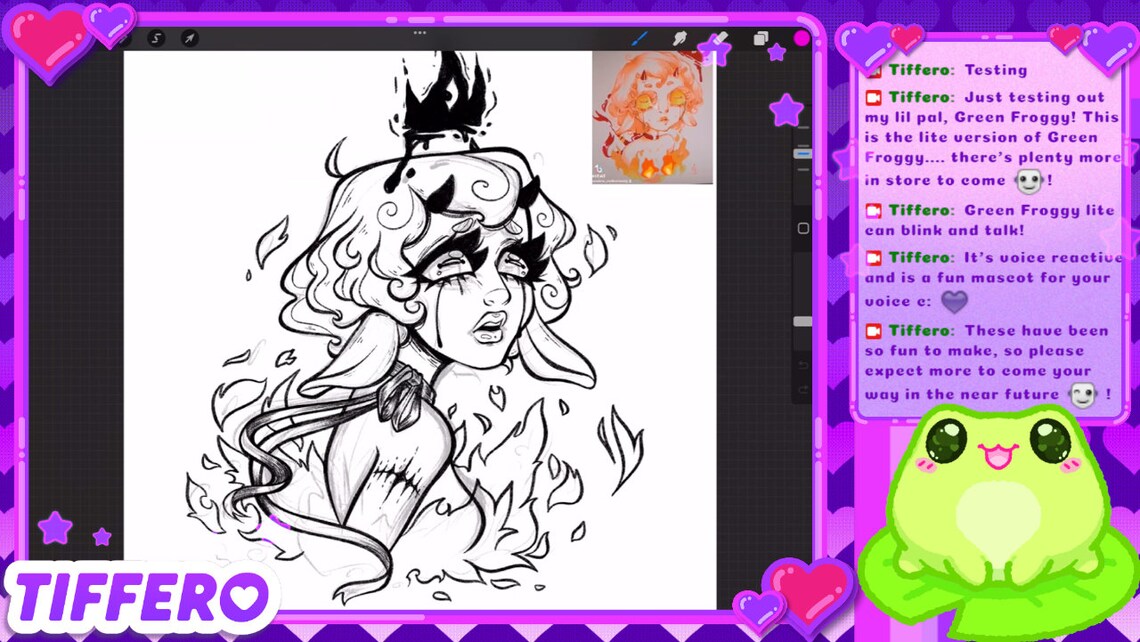 Premade Pngtuber Model Green Froggy Lite 5 Pngs, Vtuber, Twitch, OBS ...