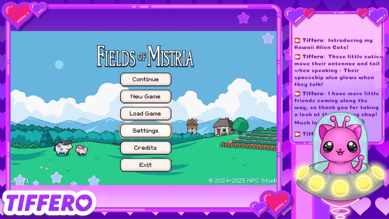 Kawaii Pink Alien Cat Pngtuber Model for Twitch, Youtube (veadotube ...