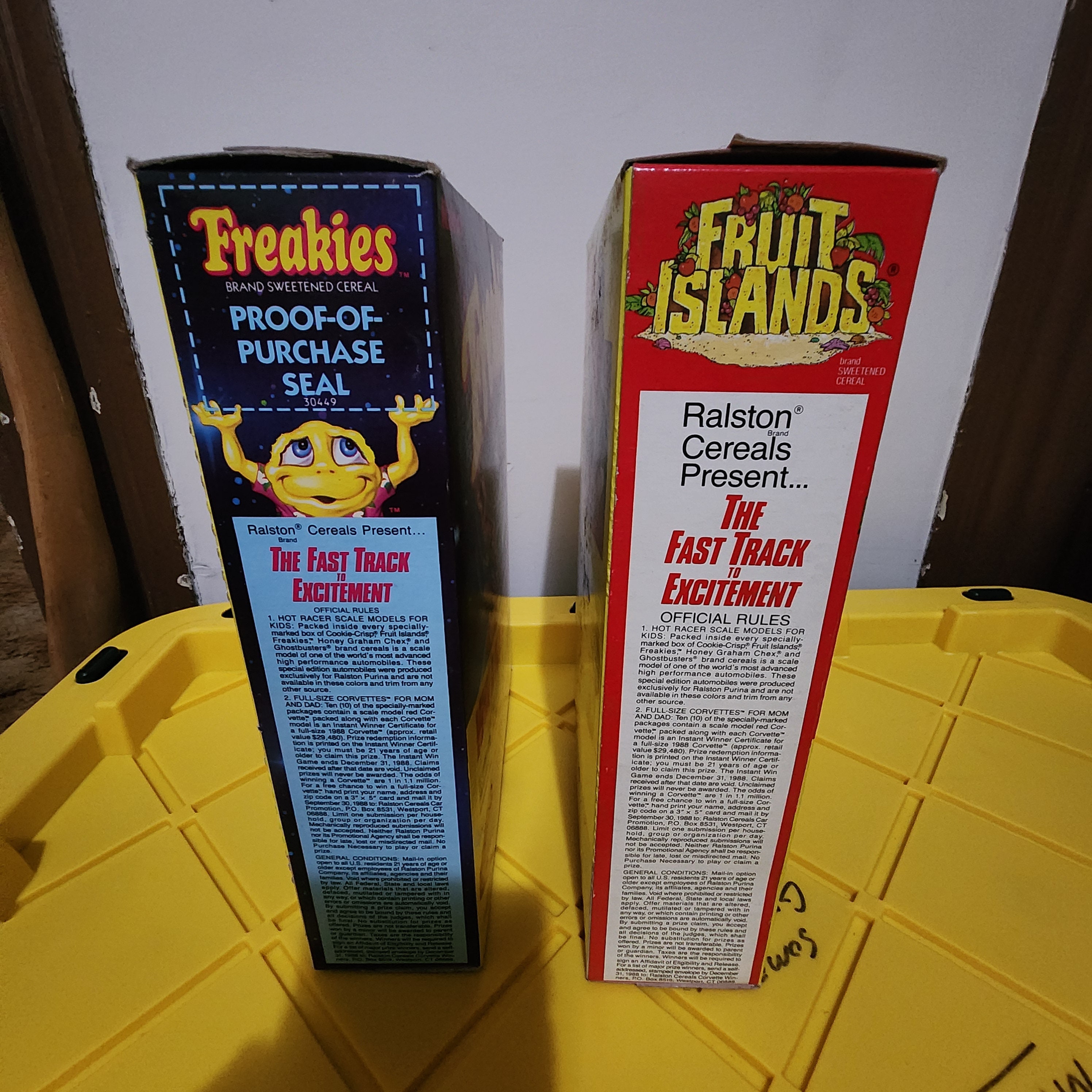1987 Freakies & 1987 Fruit Islands Cereals - Etsy