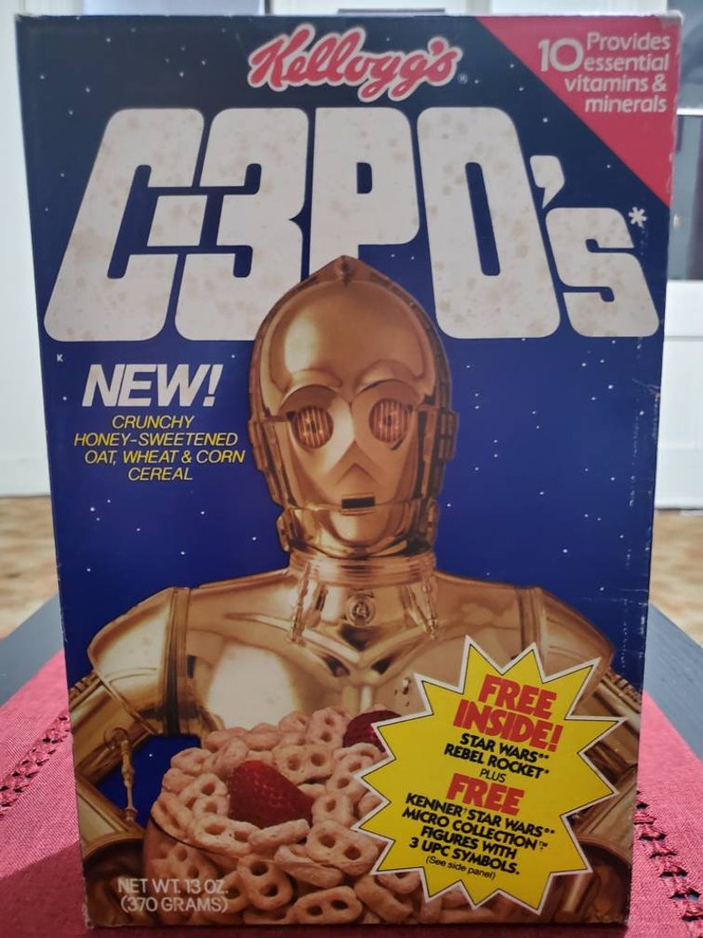 1984 C-3PO Cereal Box - Etsy