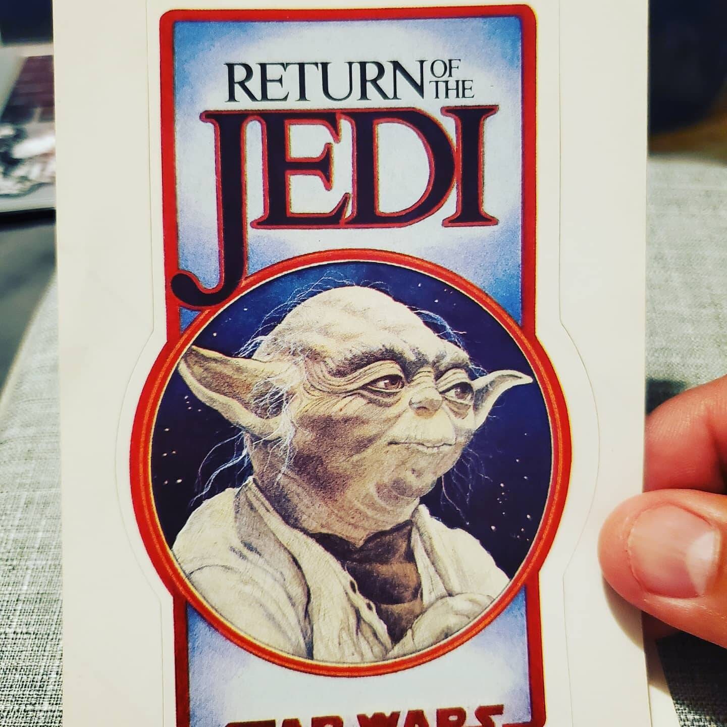 Original 1983 Return of the Jedi Yoda Stickers - Etsy UK