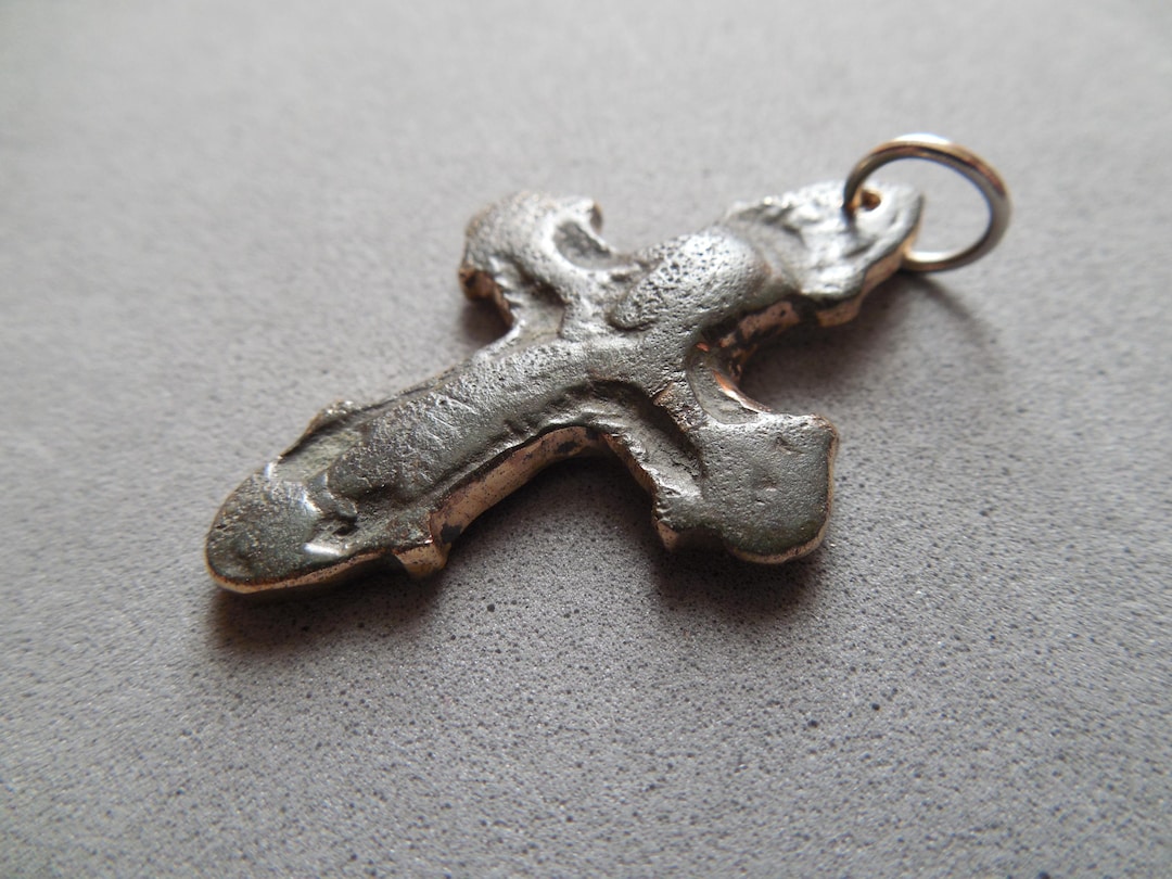 Viking Bronze Ancient Cross With Crucifix, Original Protective Viking ...