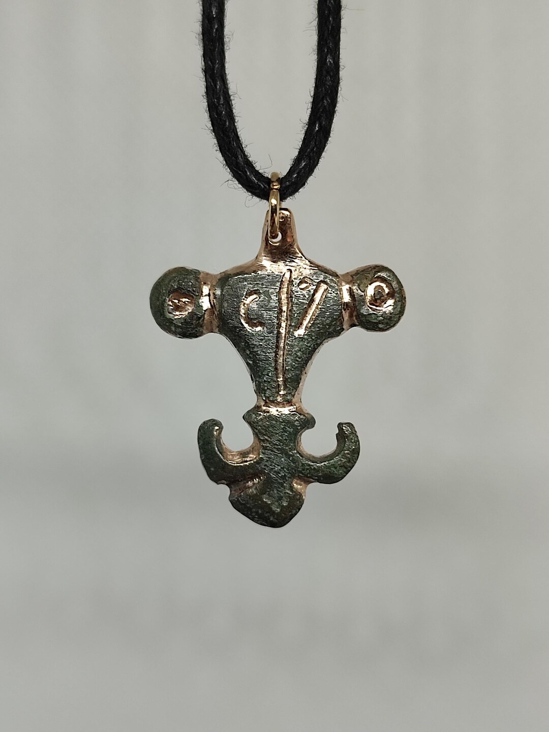 Rare Viking Bronze Amulet With Signs, Viking Pendant, 9-13 Th Century ...