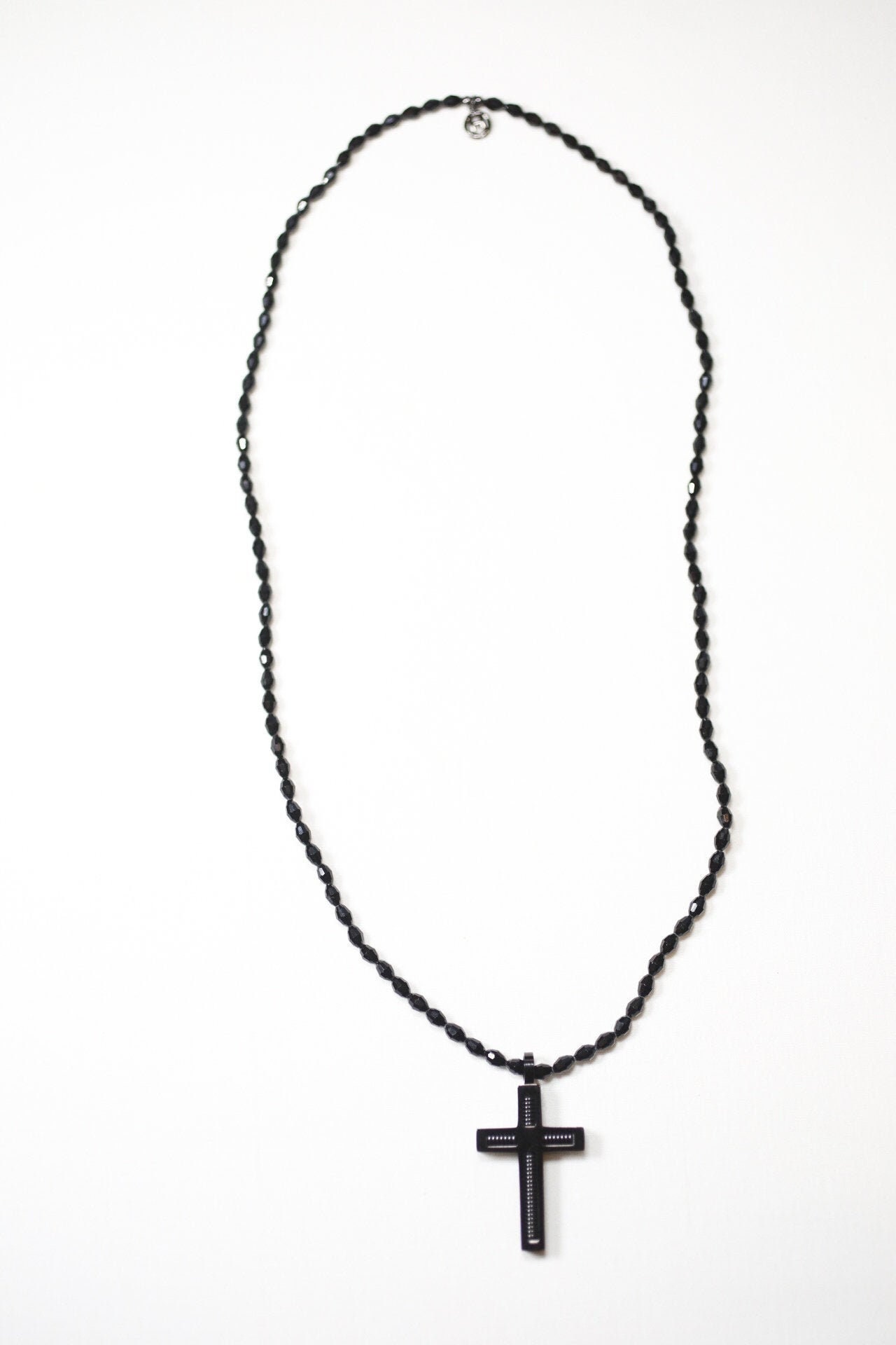 A.humility Chain Black Cross Pendant - Etsy