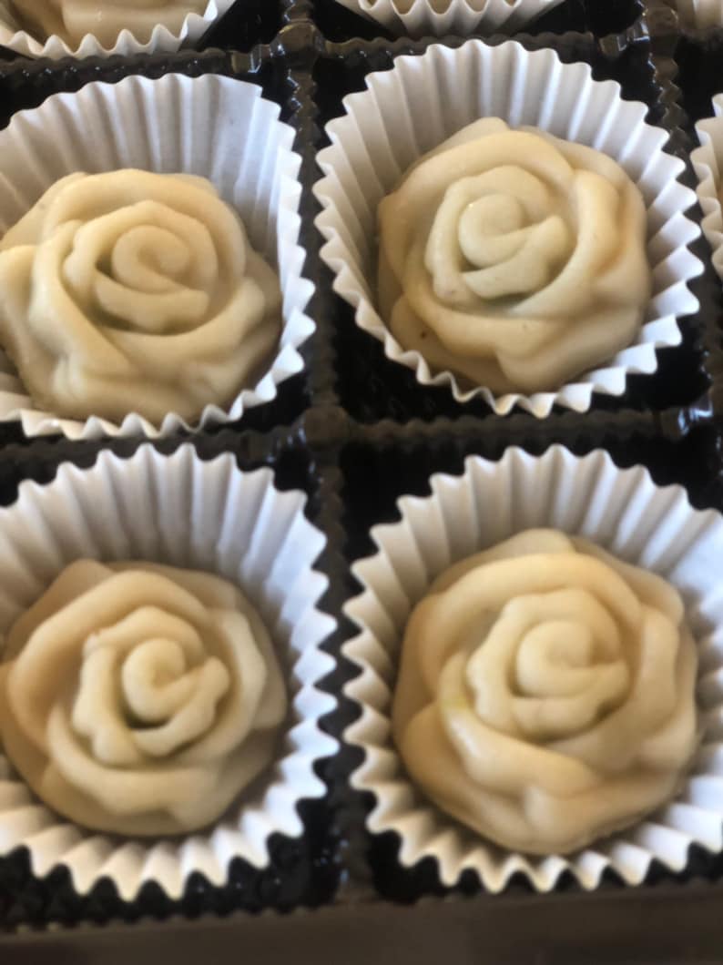 Rose Shaped Marzipan Candies - Etsy