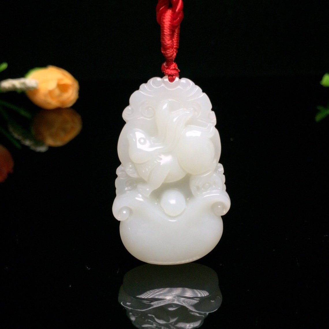 Jade Rabbit Pendant-Rabbit Necklace-Jade Rabbit Rabbit | Etsy