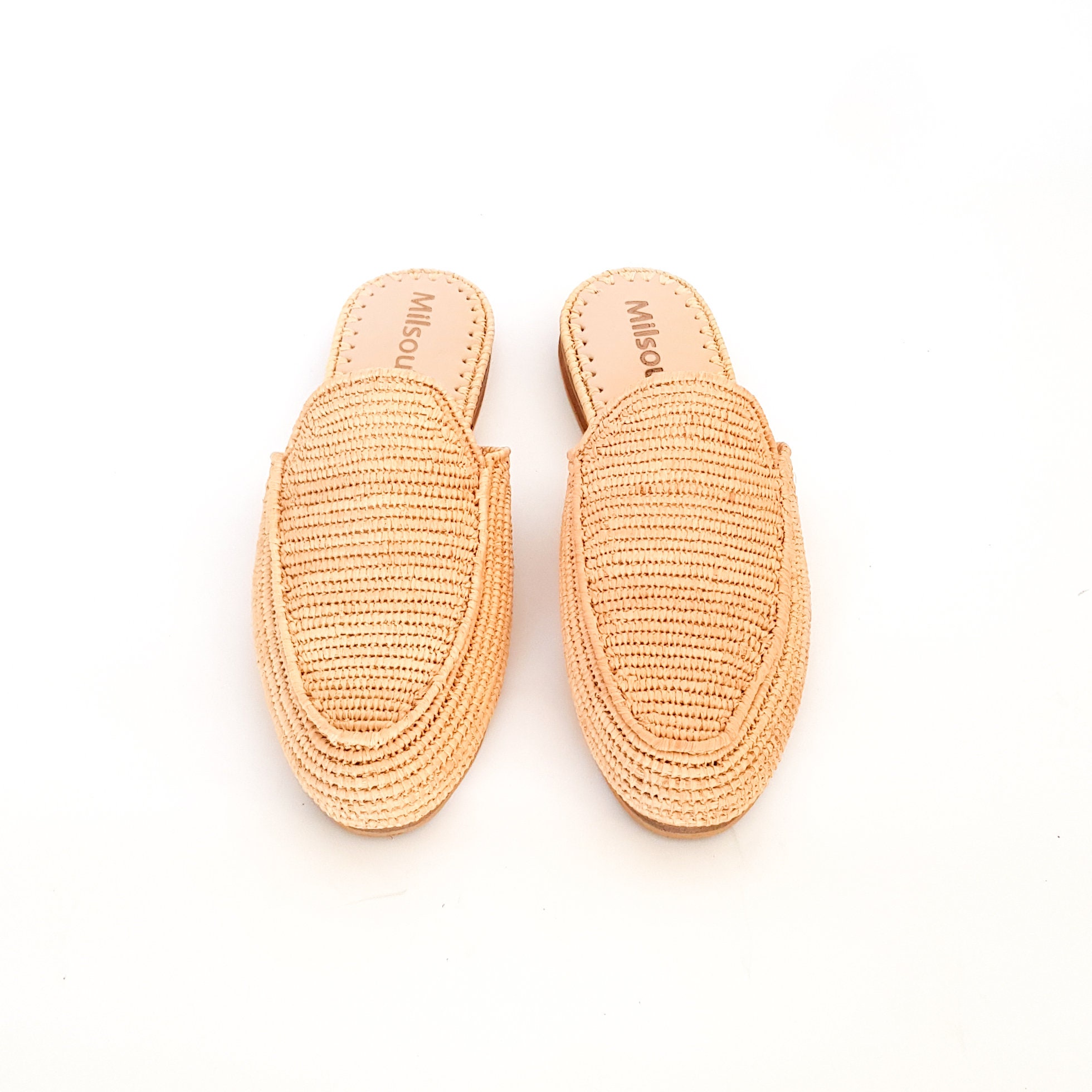 Raffia Shoes Handmade Slippers Summer Mules Moroccan Shoes - Etsy