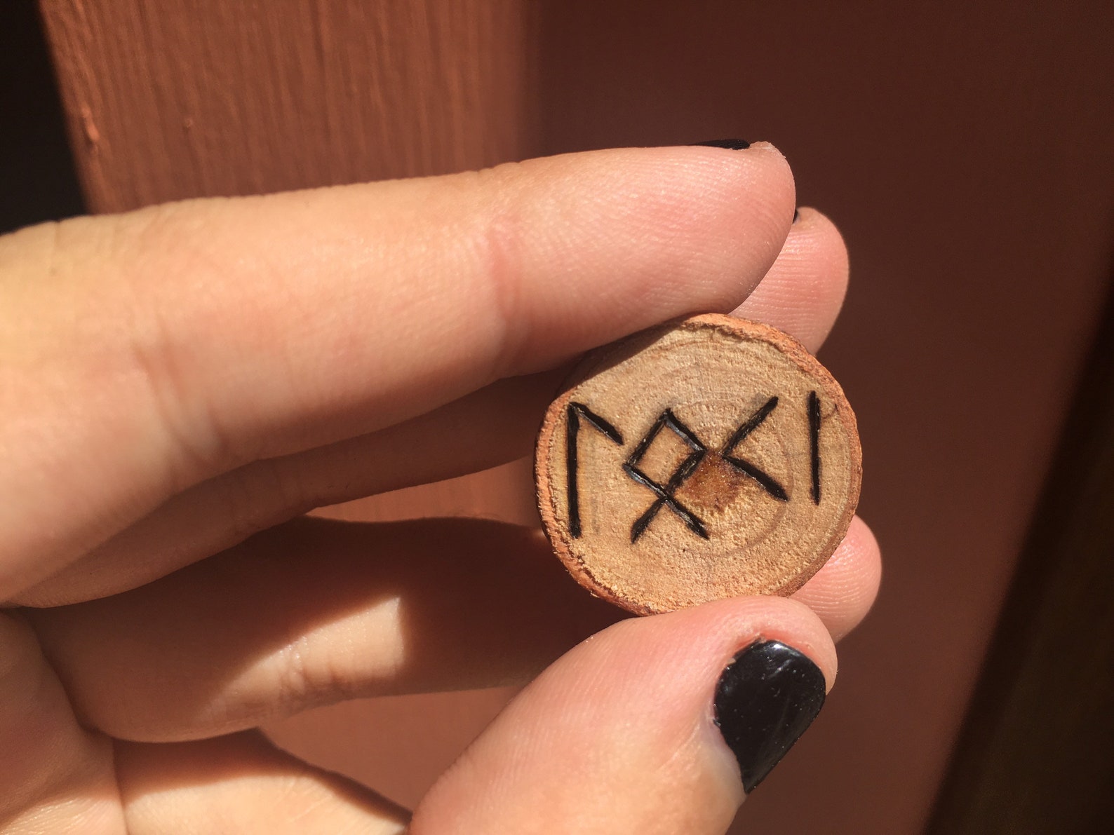 Loki in Runes Hand-Burnt Wooden Pin/badge | Etsy