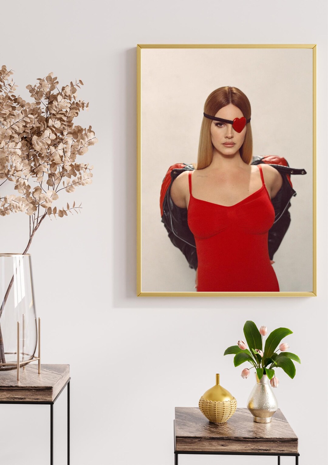 Lana Del Rey Skims Photoshoot Poster, Red Print and Design, Lana Del ...