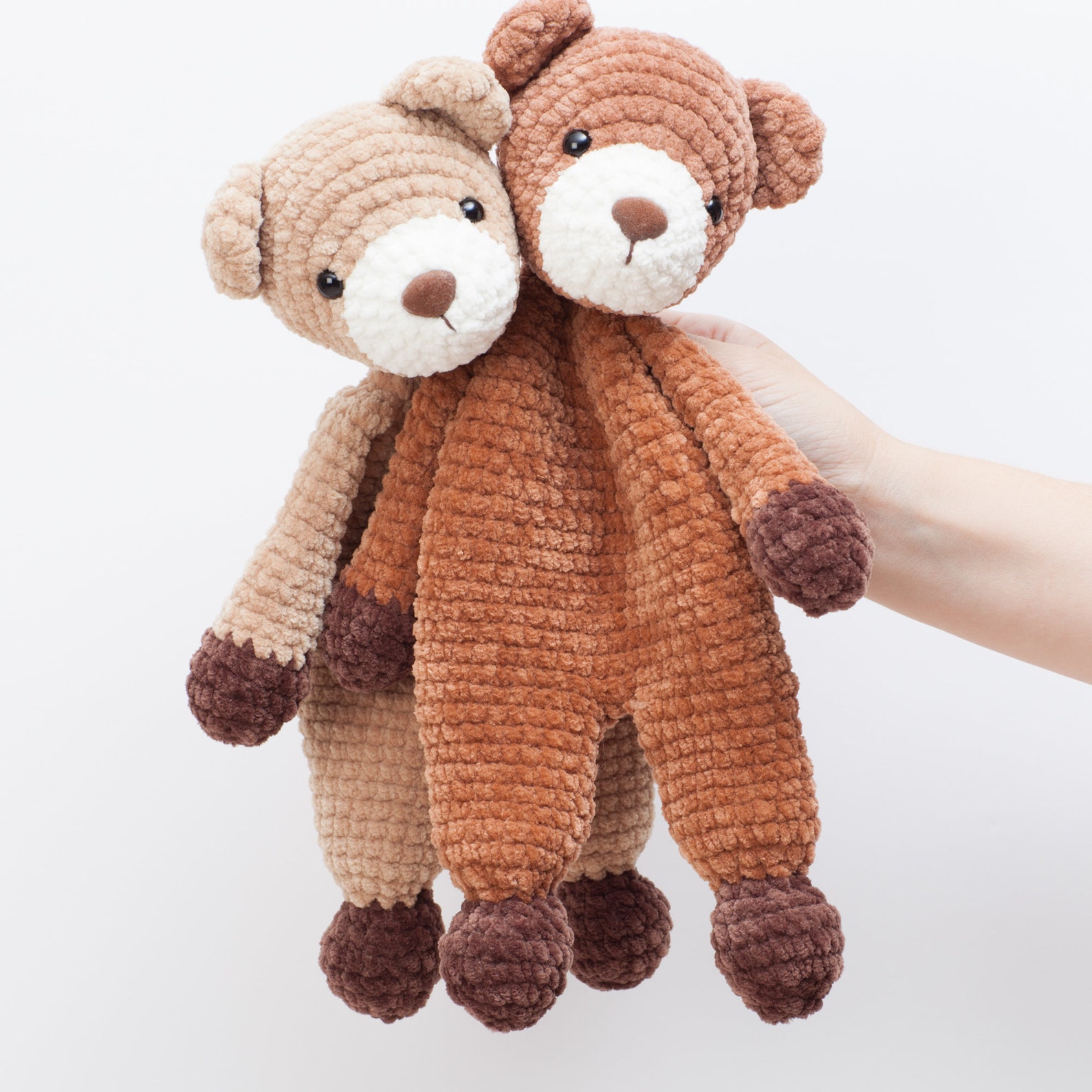 Bear Snuggler Crochet Pattern, Bear Lovey Pattern, Cuddle Toy ...