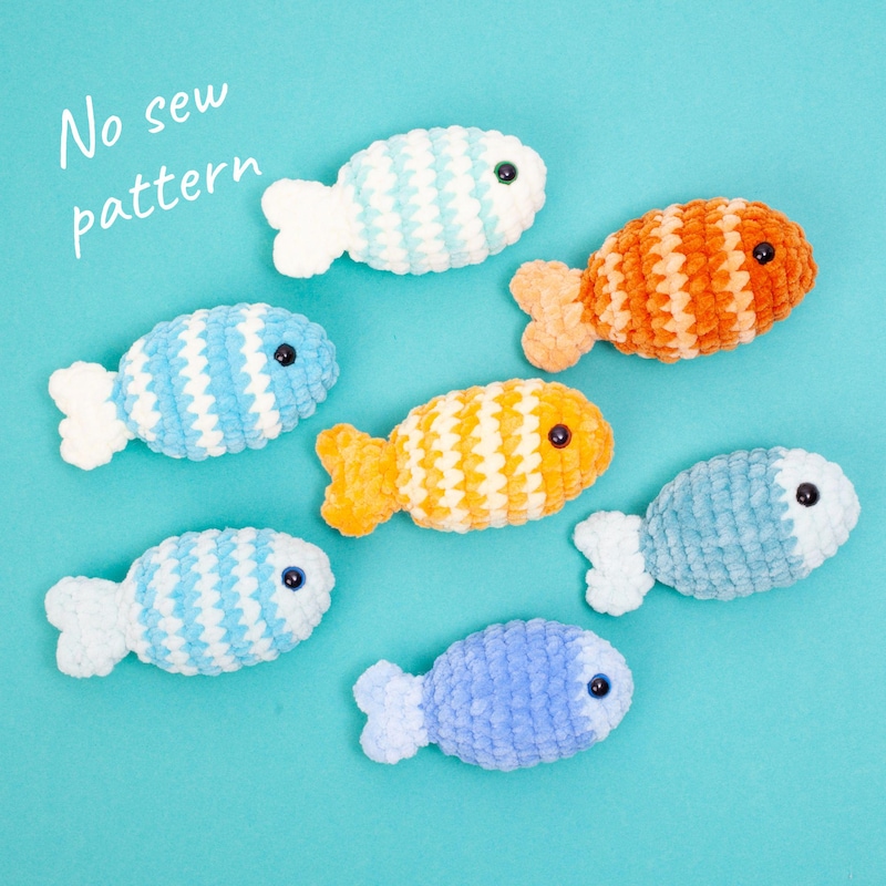 Crochet Fish Beginner Pattern - Etsy