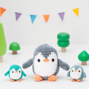Penguin Crochet Pattern, Chunky Penguin Amigurumi Pattern, Chubby ...