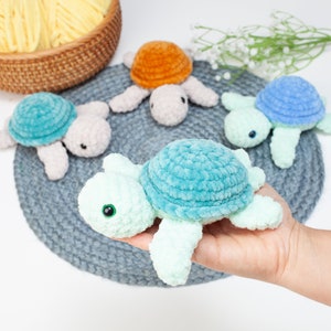 No Sew Turtle Crochet Pattern, Easy Crochet Turtle Pattern, Amigurumi ...