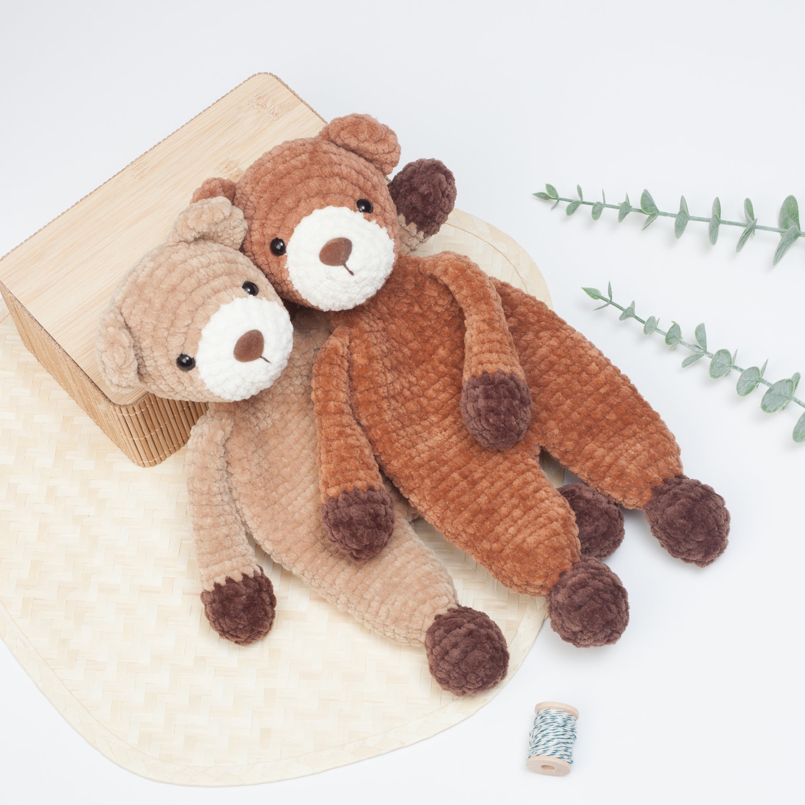 Bear Snuggler Crochet Pattern, Bear Lovey Pattern, Cuddle Toy ...