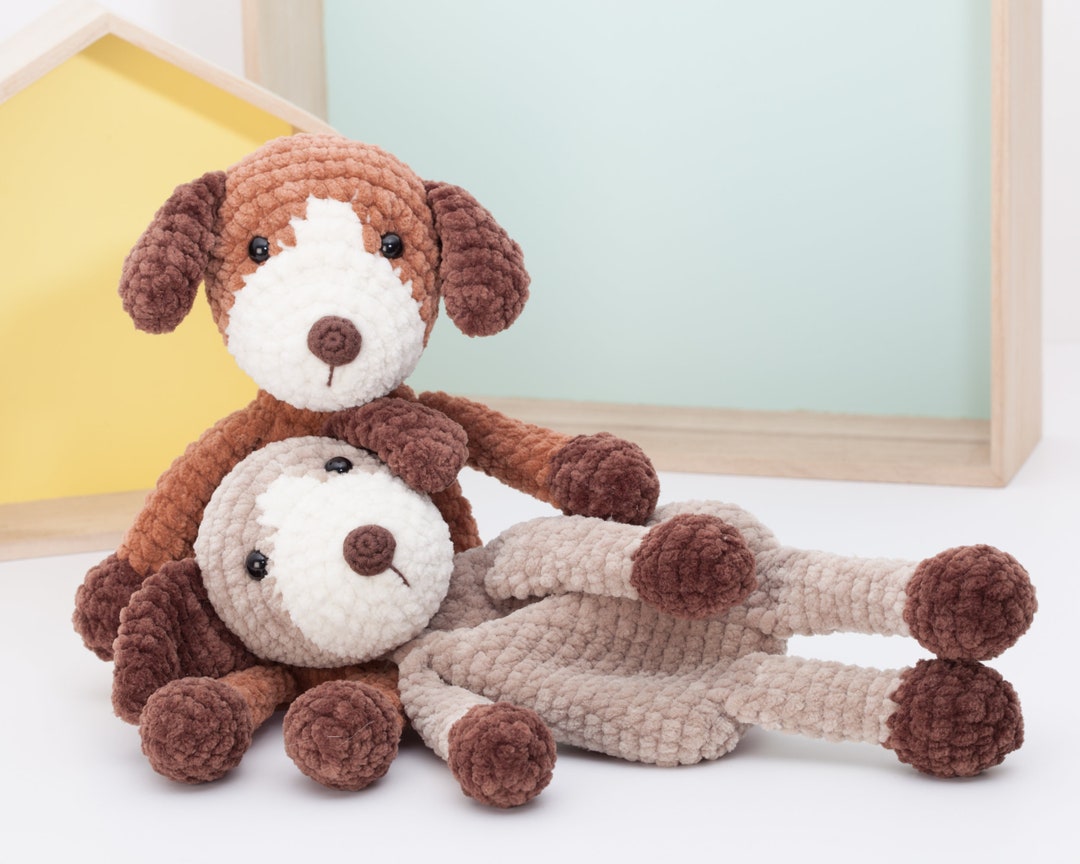 Dog Snuggler Crochet Pattern, Puppy Lovey Crochet Pattern, Cuddle Toy ...
