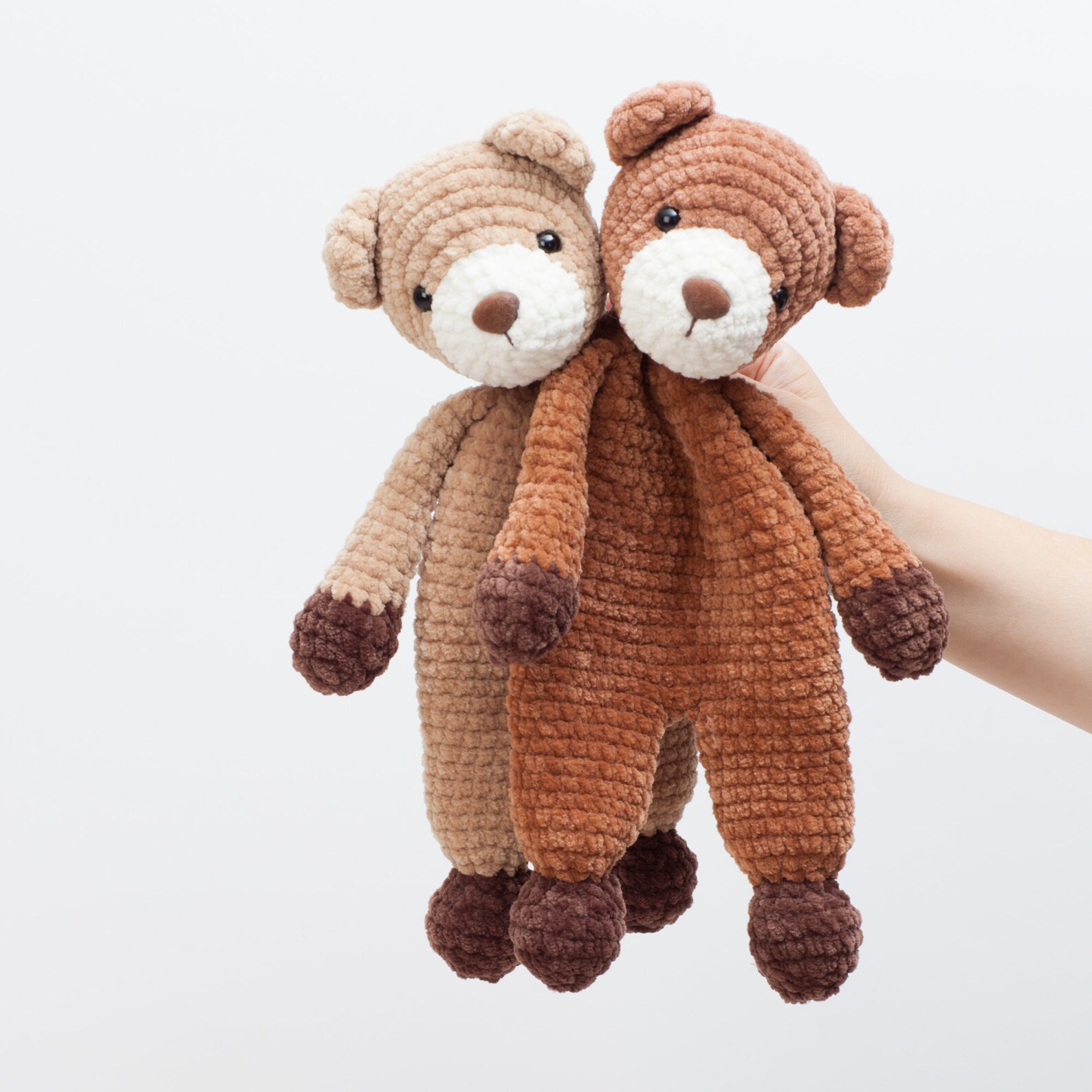 Bear Snuggler Crochet Pattern, Bear Lovey Pattern, Cuddle Toy ...