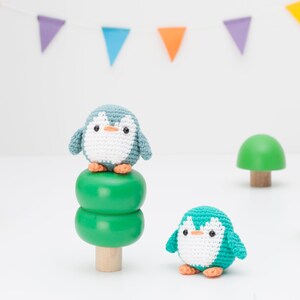 Penguin Crochet Pattern, Chunky Penguin Amigurumi Pattern, Chubby ...