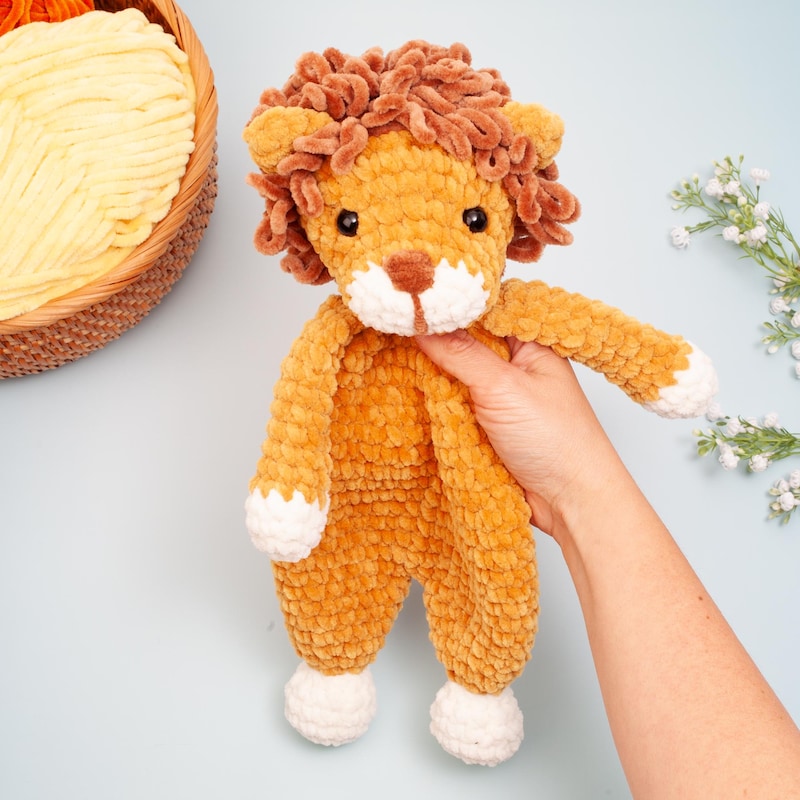 Lion Baby Soft Toy - Etsy UK
