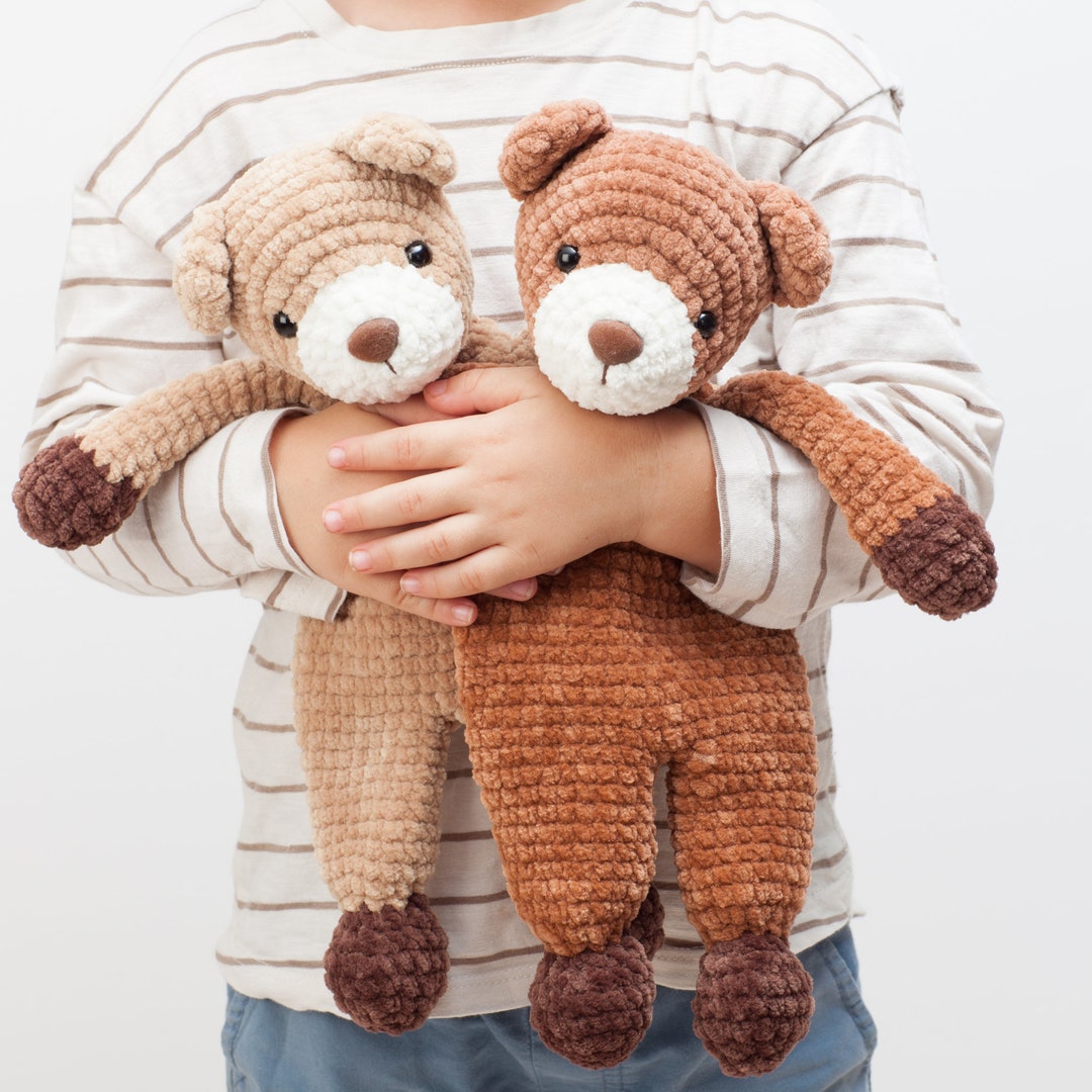 Bear Snuggler Crochet Pattern, Bear Lovey Pattern, Cuddle Toy ...