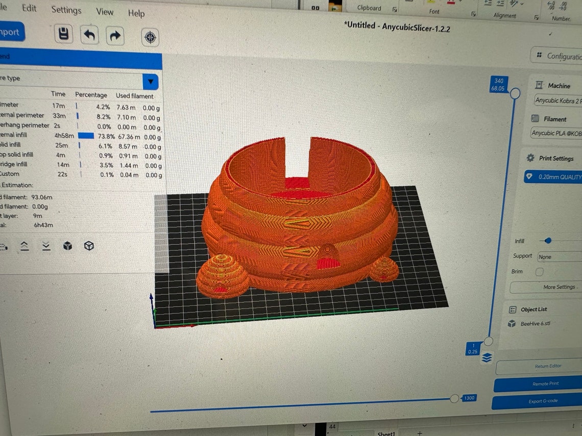 Bee Hive Coaster Holder 3D STL File for 3D Printer - Etsy