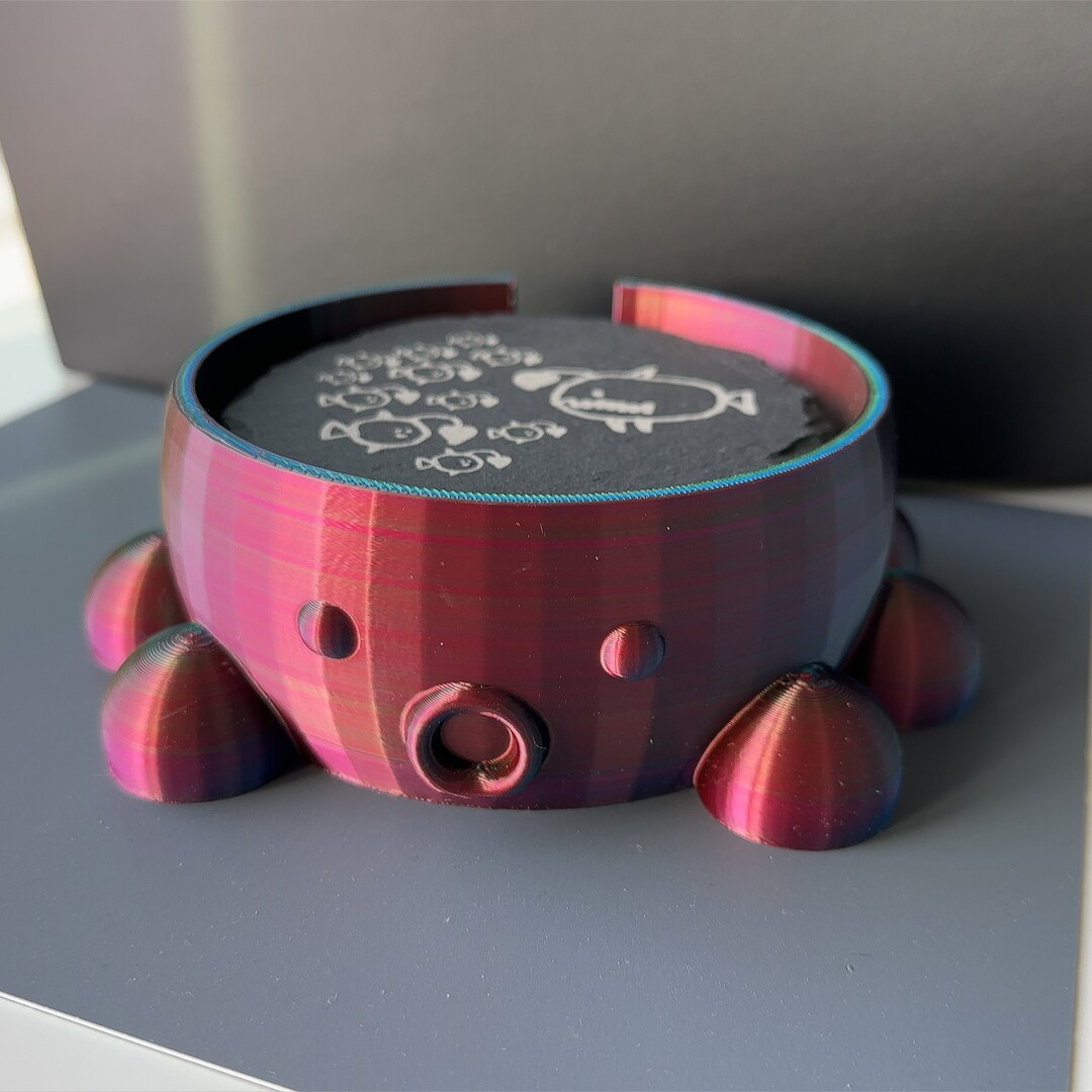 Octopus Coaster Holder 3D STL File for 3D Printer - Etsy