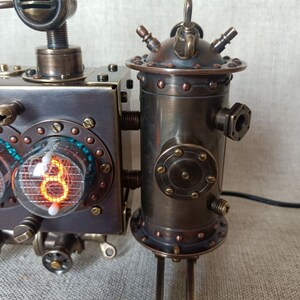 Nixie Table Clock. Nixie Tube In-4. Steampunk Desk Clock. - Etsy