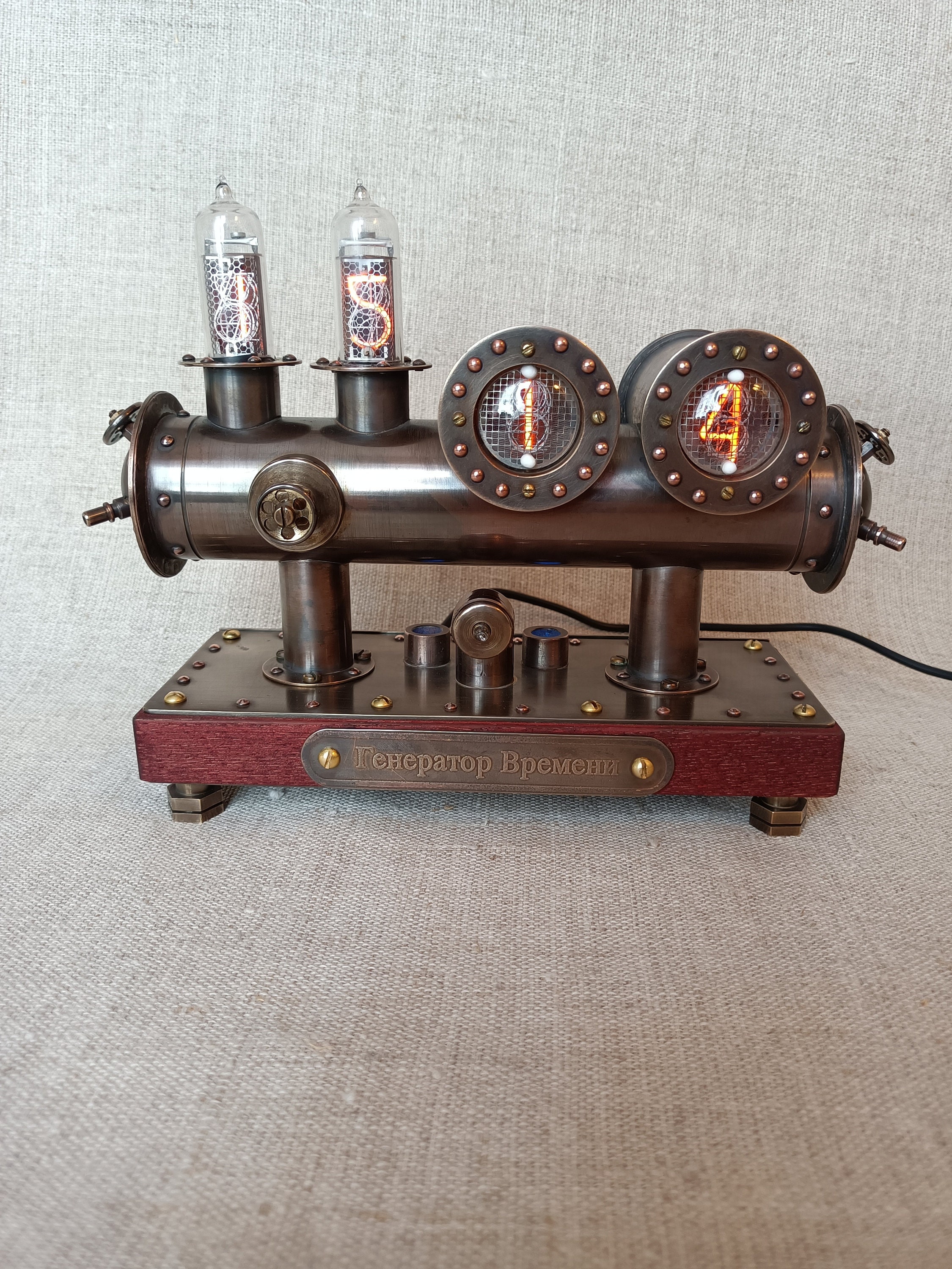 Nixie Desk Clock "time Generator", Nixie Tube Clock IN-4 and IN-14 ...