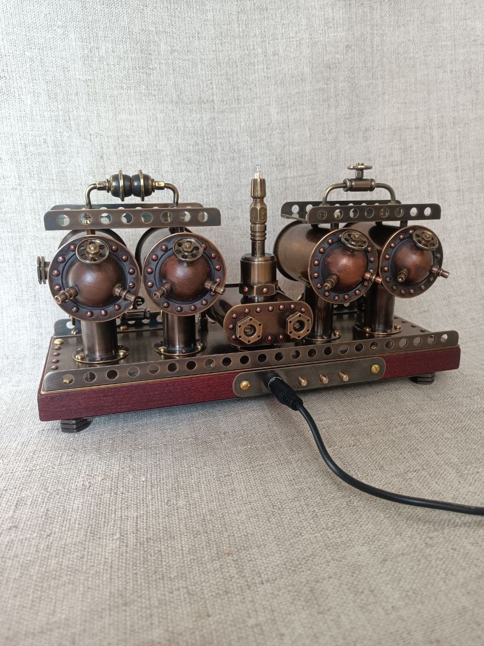 Steampunk, Nixie Table Clocks. Nixie Tube In-4. Steampunk Desk Clock ...