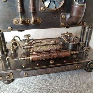 Steampunk Table Clock, Nixie Tube Clock, Vintage Handmade Clock. - Etsy