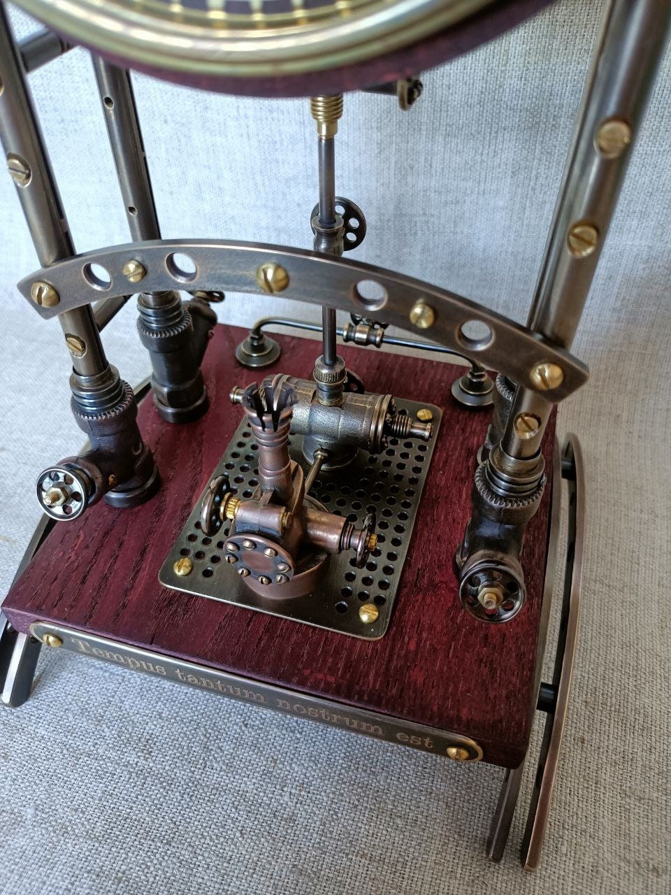 Table Mechanical Clock, Steampunk Chronometer, Soviet Vintage Movement ...