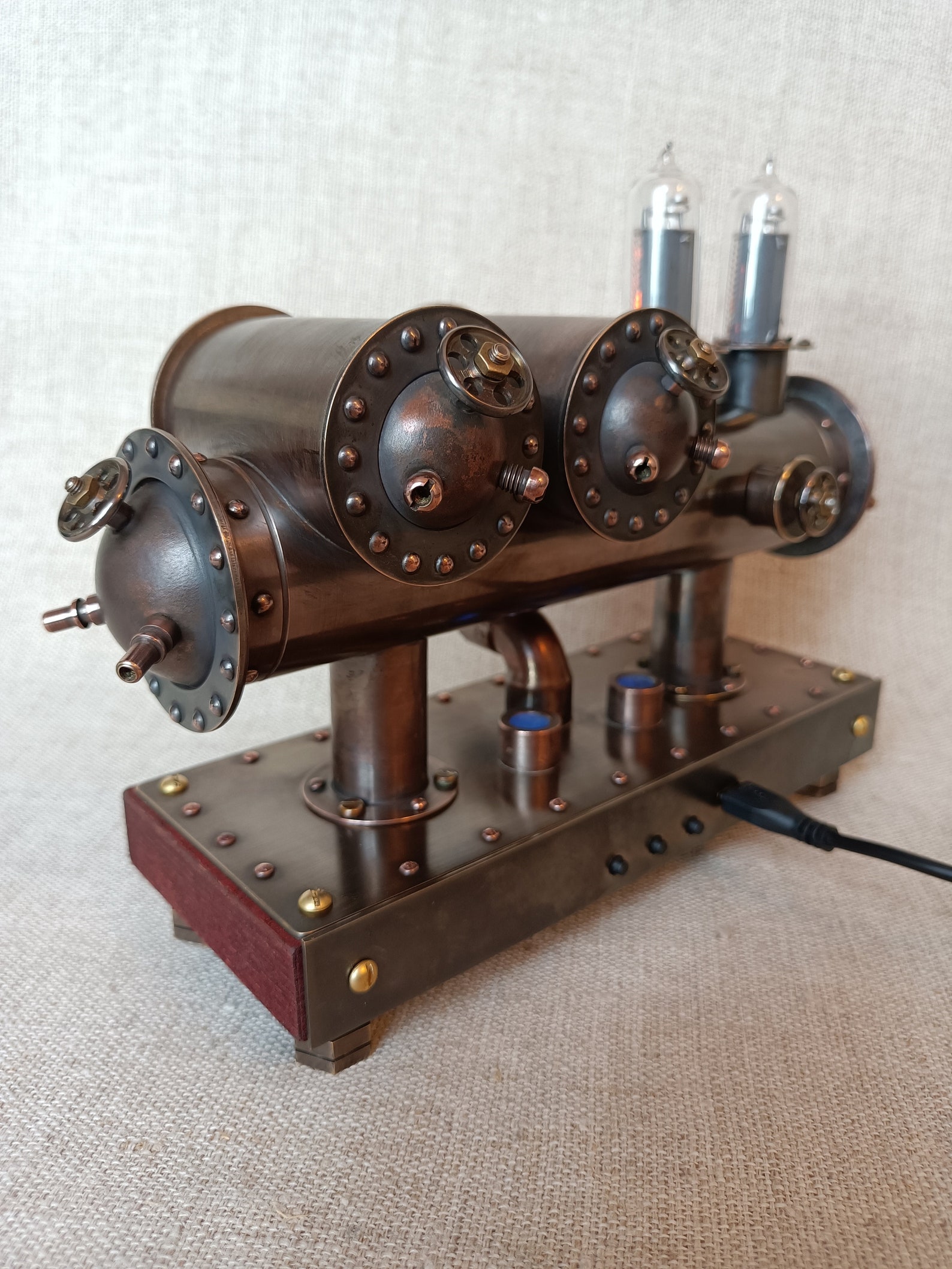 Nixie Desk Clock "time Generator", Nixie Tube Clock IN-4 and IN-14 ...