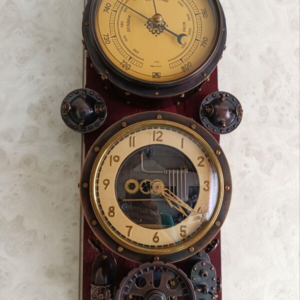 Steampunk Wall Clock - Etsy