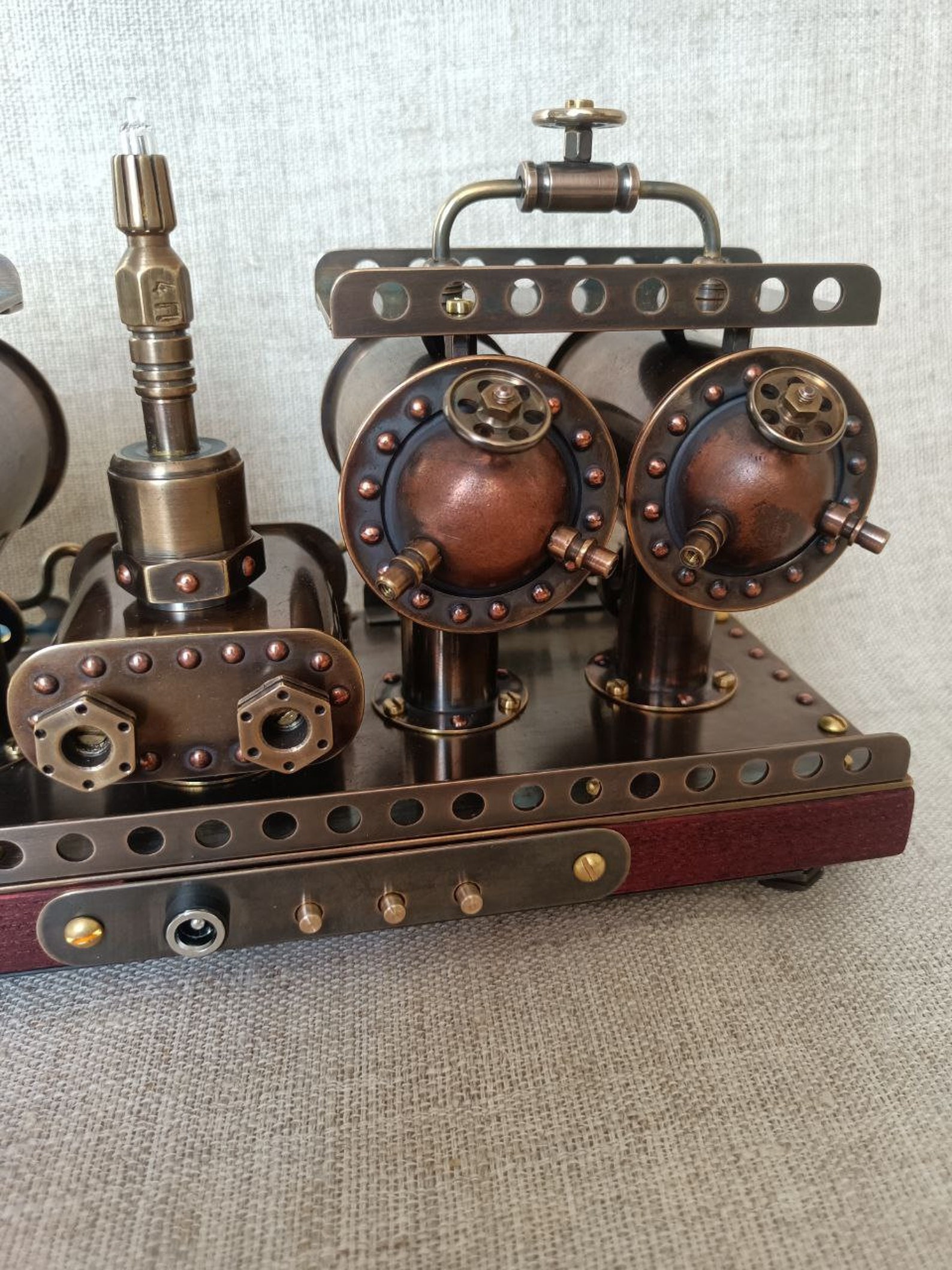 Steampunk, Nixie Table Clocks. Nixie Tube In-4. Steampunk Desk Clock ...