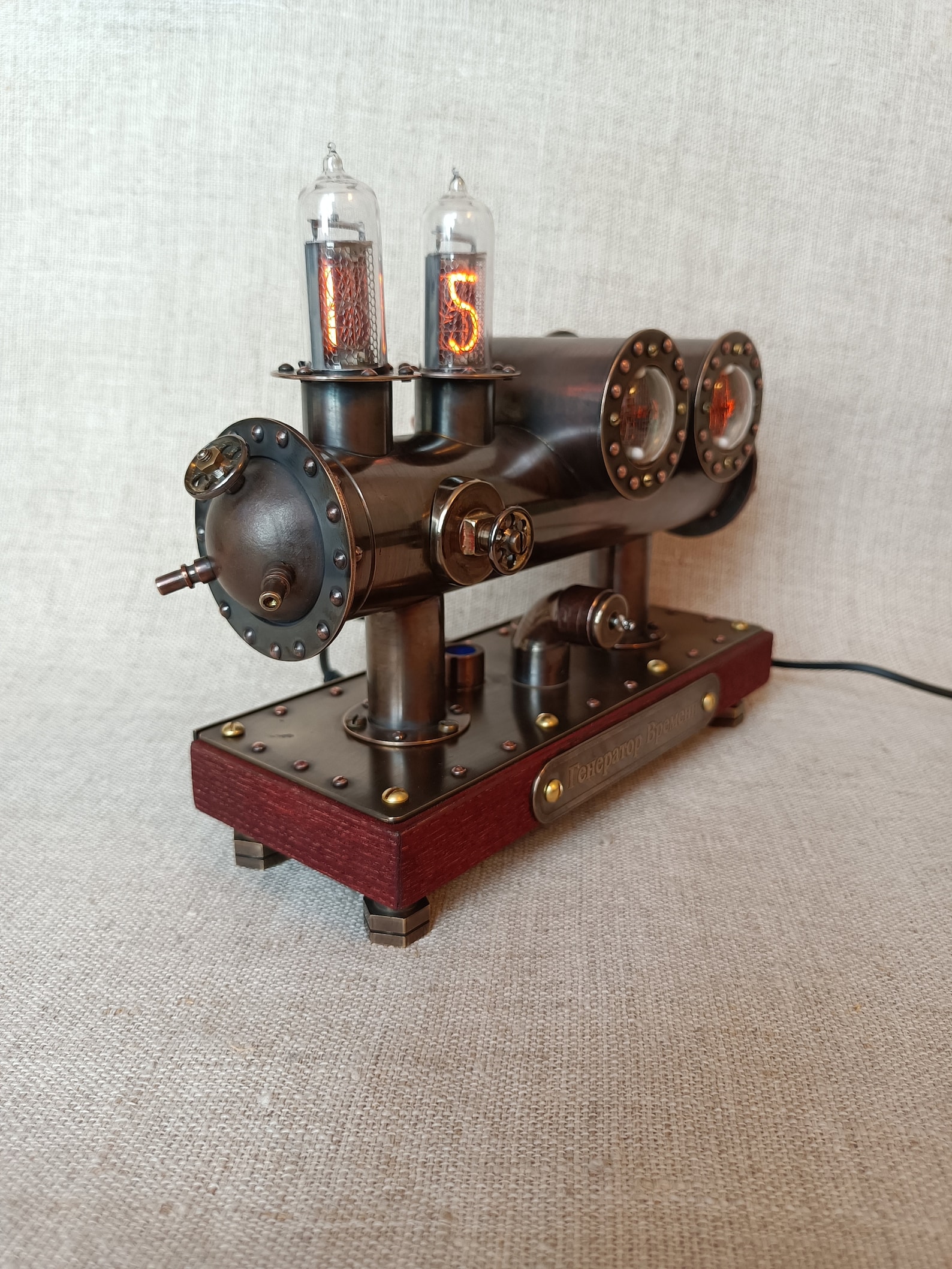 Nixie Desk Clock "time Generator", Nixie Tube Clock IN-4 and IN-14 ...