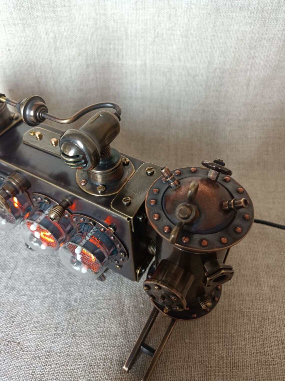 Nixie Table Clock. Nixie Tube In-4. Steampunk Desk Clock. - Etsy Canada