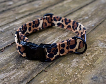 Leopard Print Dog Collar - Etsy