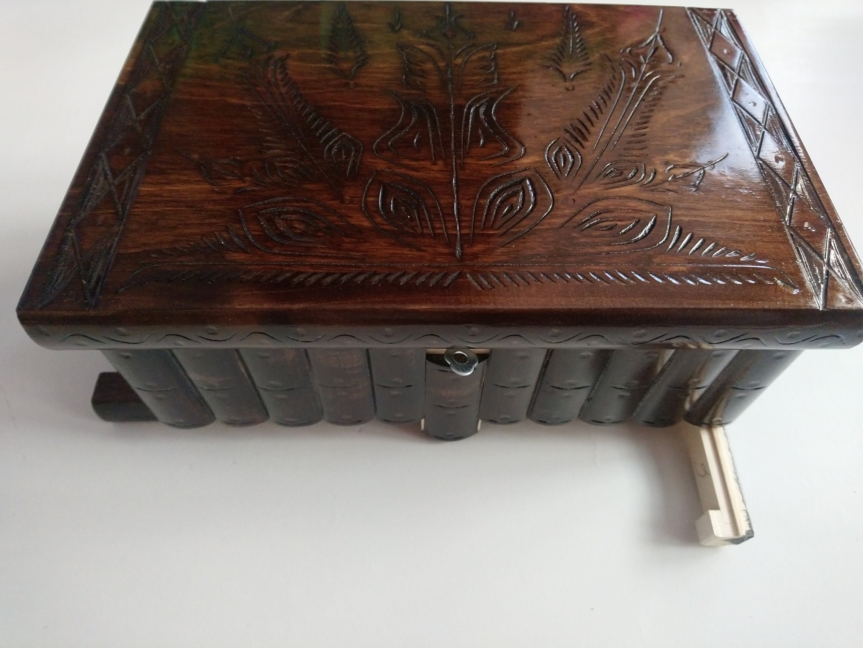Giant Puzzle Box Huge Magic Box Carved Treasure Wooden Jewelry Box ...