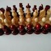 Hand Lathed Hazel Wood Chess Piece Set King 2.24 Inch or 5.7 Cm Red - Etsy