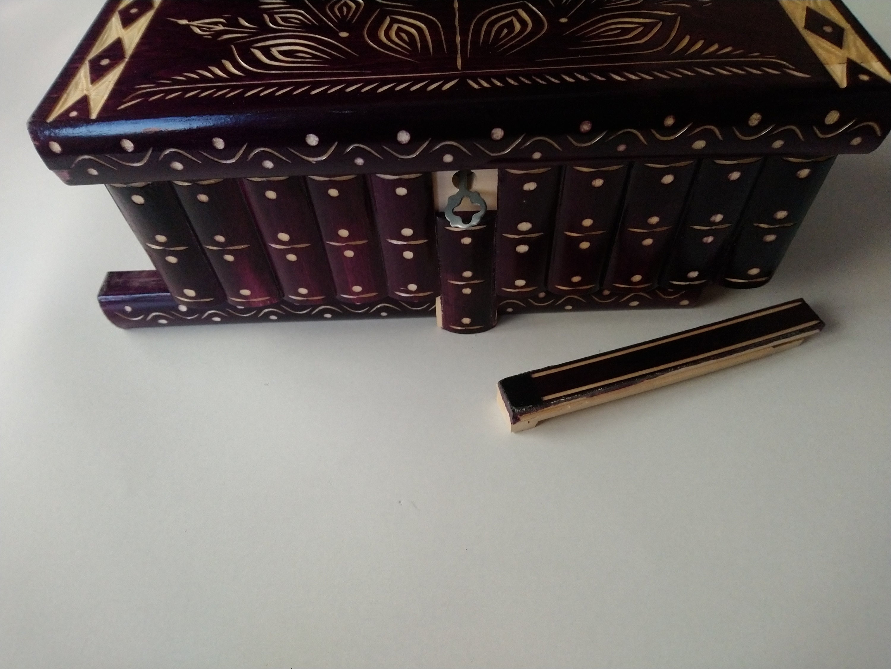 Giant Puzzle Box Huge Magic Box Carved Treasure Wood Jewelry - Etsy