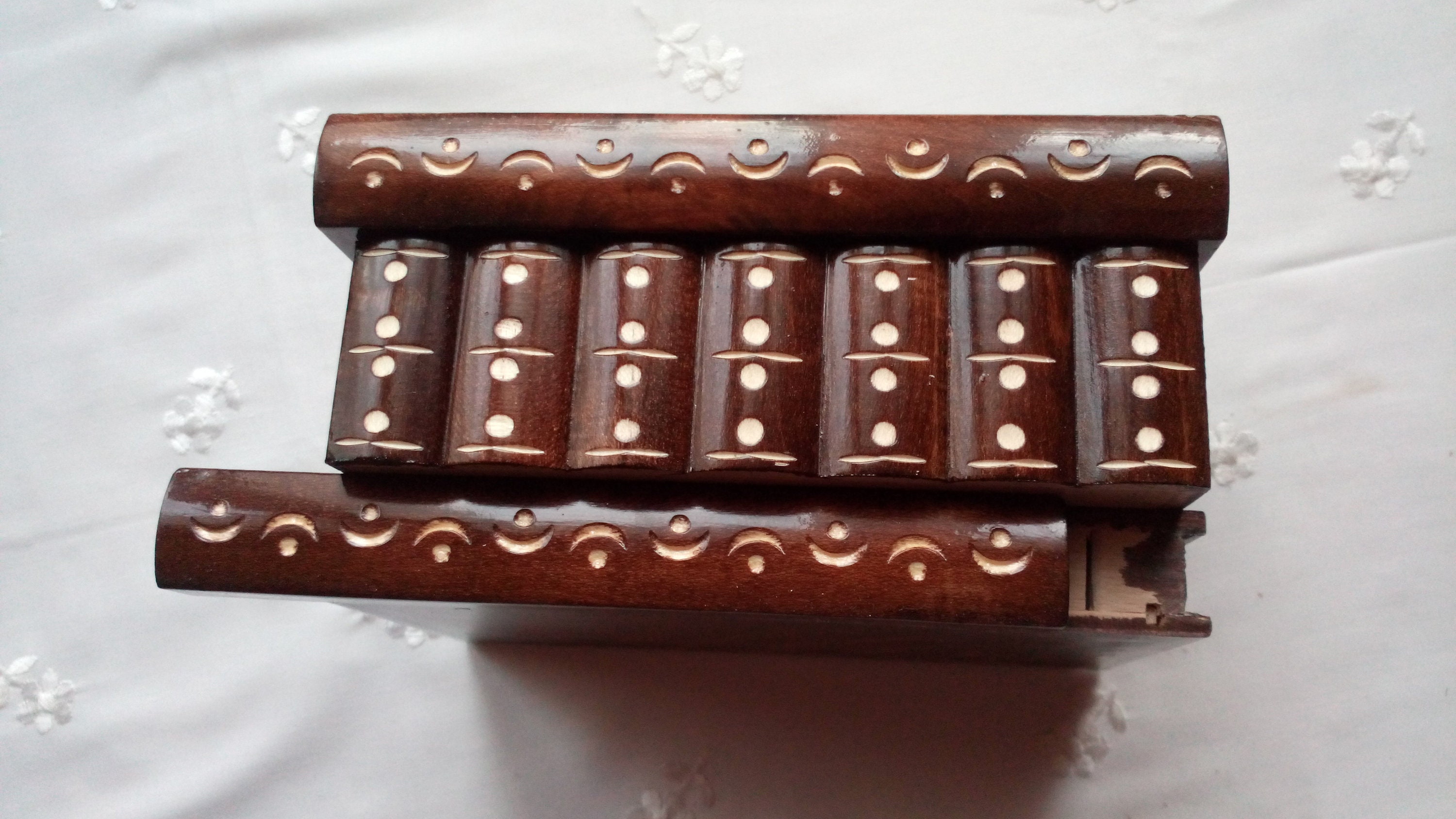 Wooden Secret Magic Puzzle Box Brown Special Heart Handcarved Secret ...