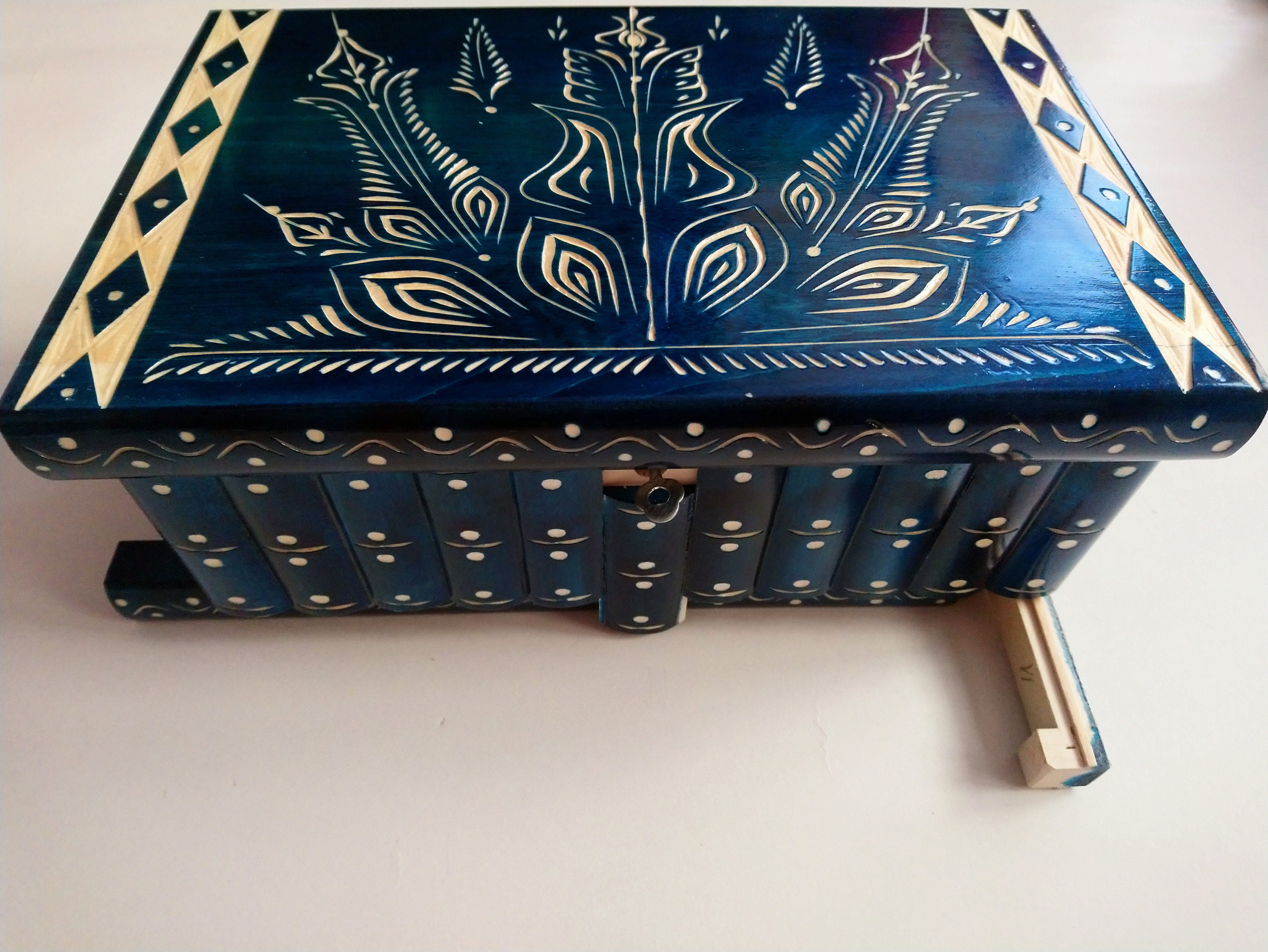 Giant Puzzle Box Huge Magic Box Carved Treasure Wooden Jewelry Box ...