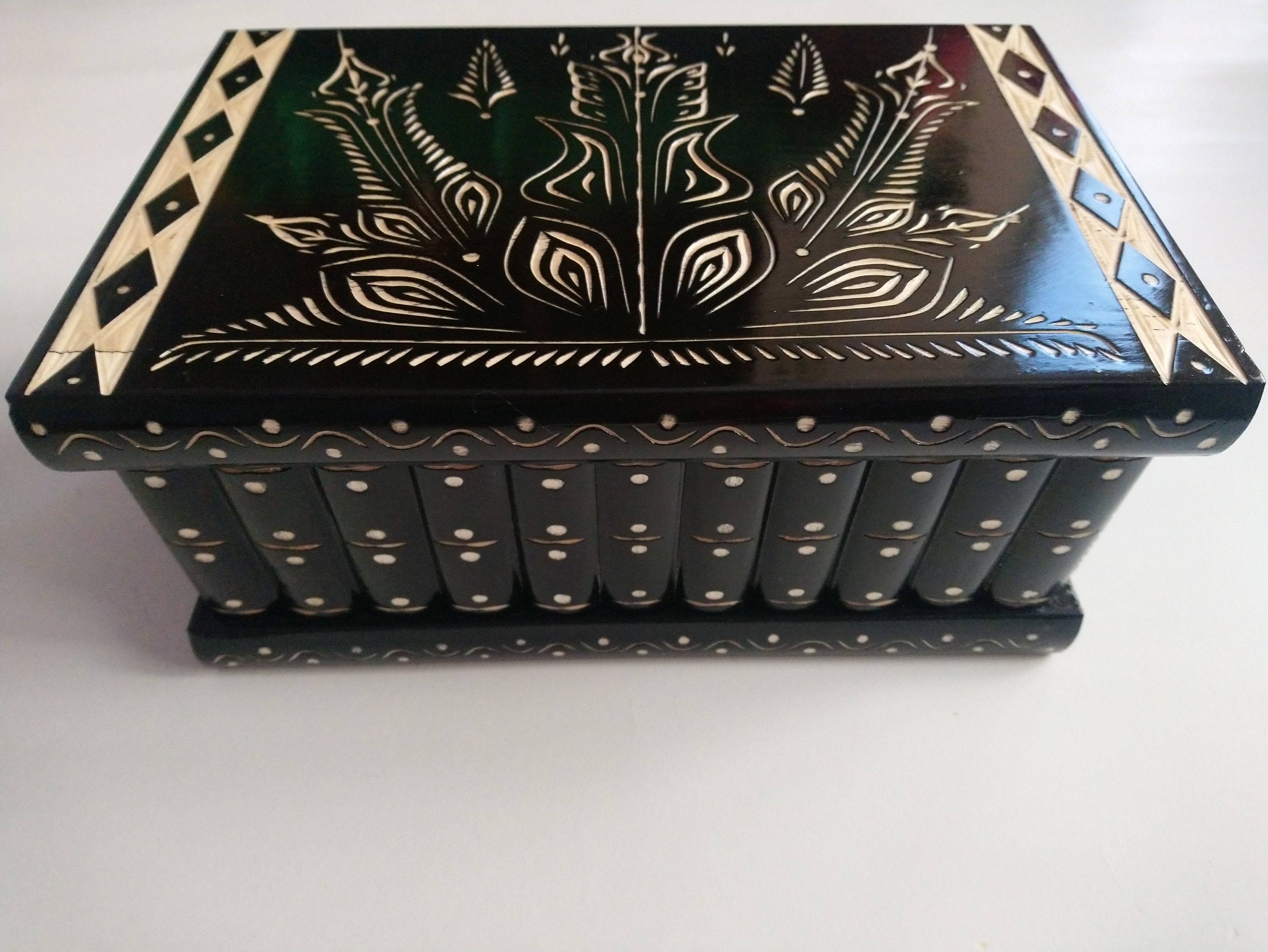 Giant Puzzle Box Huge Magic Box Carved Treasure Wooden Jewelry - Etsy