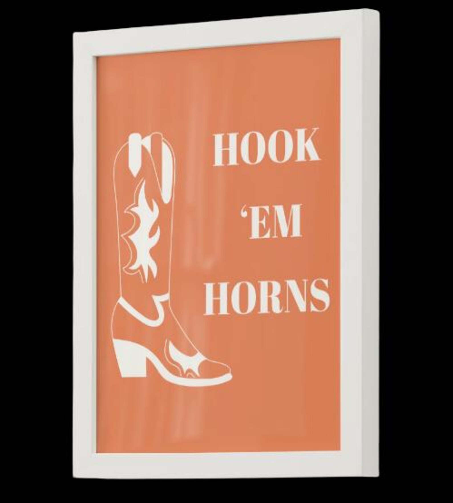 Hook 'em Horns 24x36 Print-digital Download - Etsy