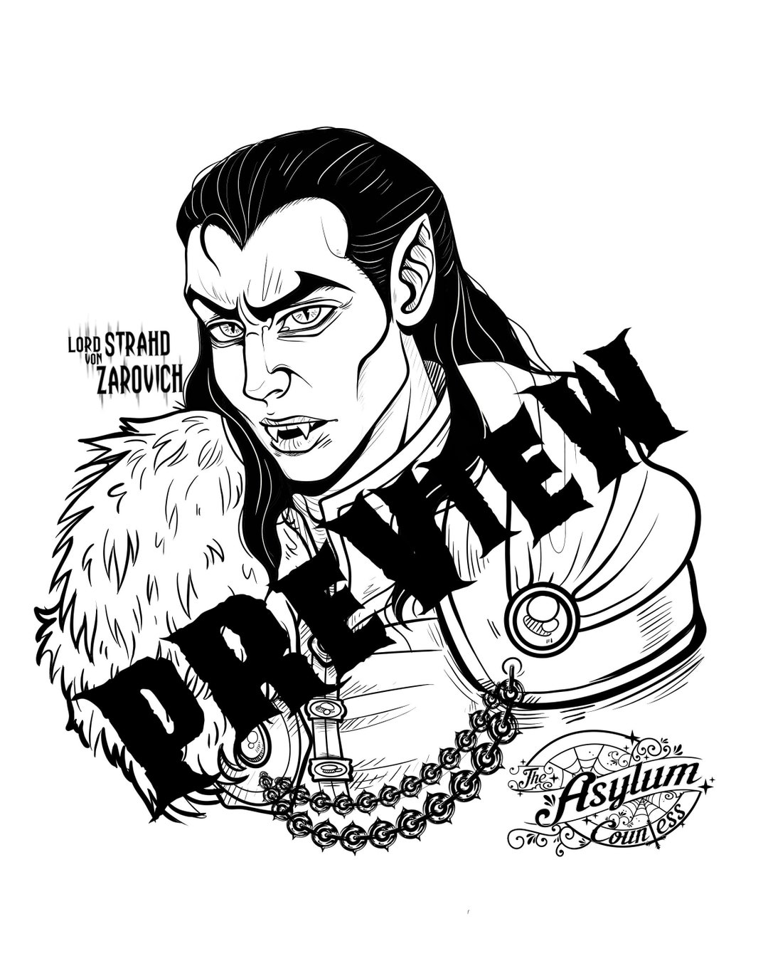 Strahd Von Zarovich Coloring Page - Etsy