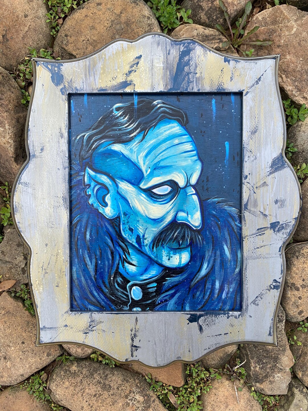 Count Orlok Original Wood Painting With Frame - Etsy