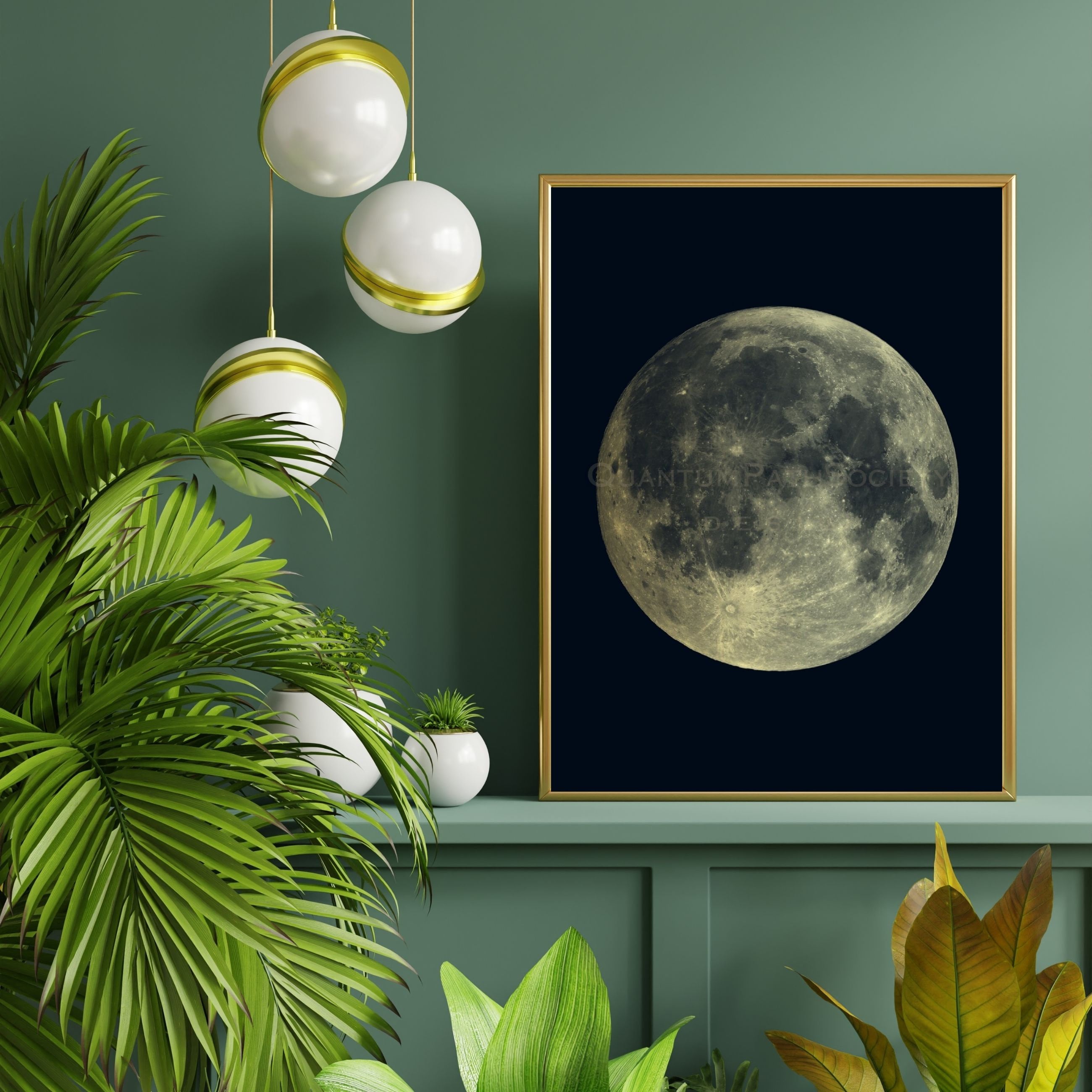 Moon Printable Full Moon Print Art Moon Phases Wall Art Celestial ...